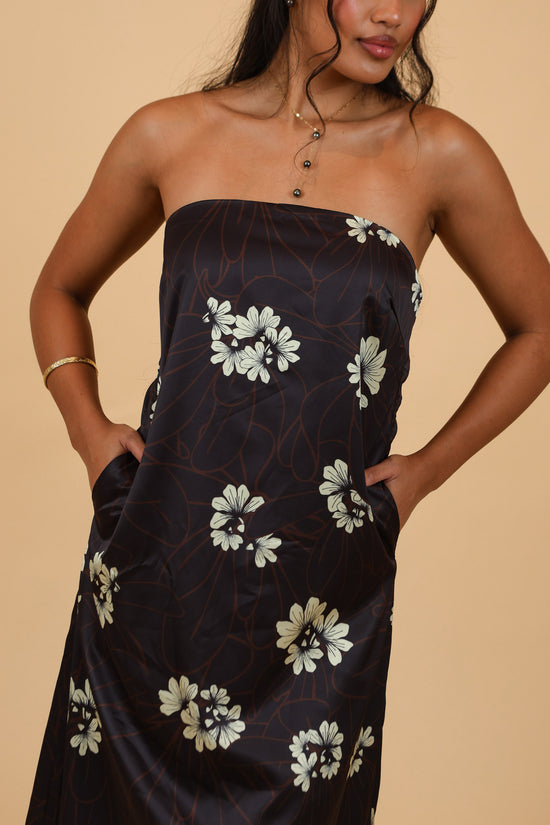 Wahine Slip Dress | Naupaka Brown (KALA MAI) – LexBreezy Hawaii