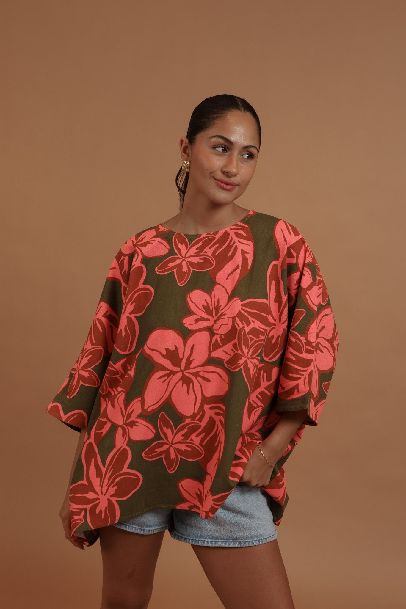 Makuahine Blouse | Pua Melia Berry Pink – LexBreezy Hawaii